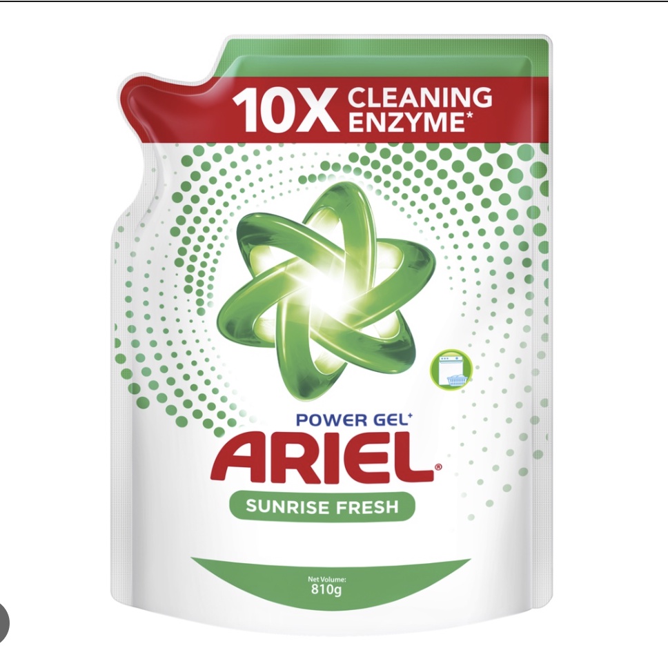 Ariel SUNRISE FRESH Liquid Laundry Detergent REFILL PACK (810mL) 810g ...
