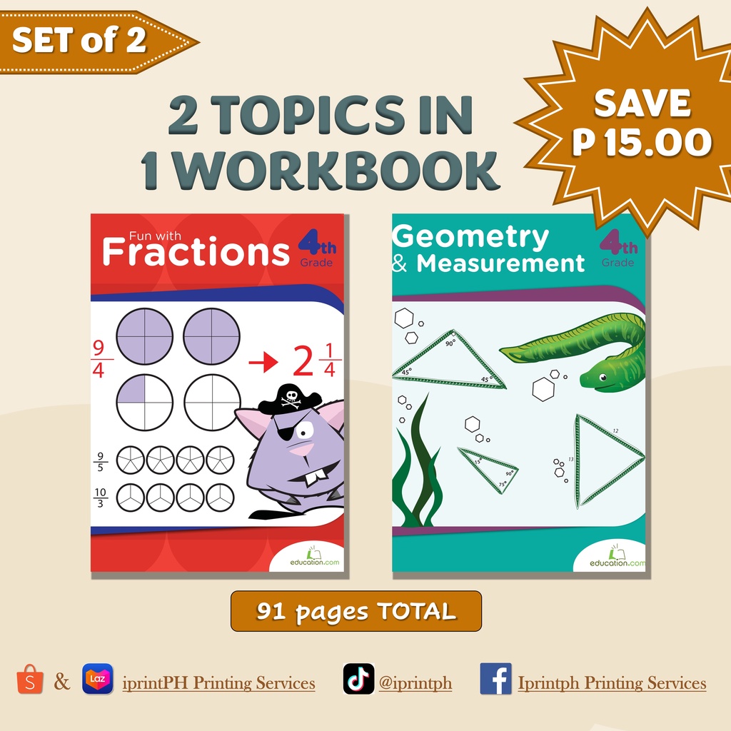 GRADE 4 MATH (Worksheets / Workbooks) | Shopee Philippines