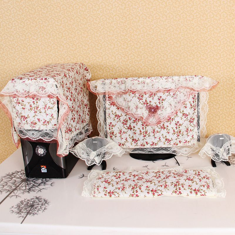 mg3c10 Cute Desktop Computer Cover Dust Cartoon Plush Lcd Screen ...