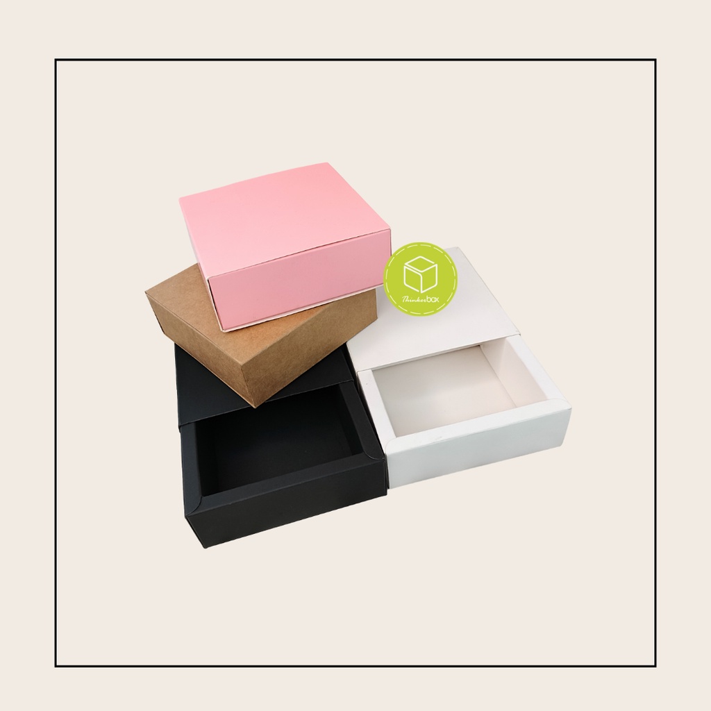 Kraft Paper Drawer Box Type with Cover 320 10s | Shopee Philippines