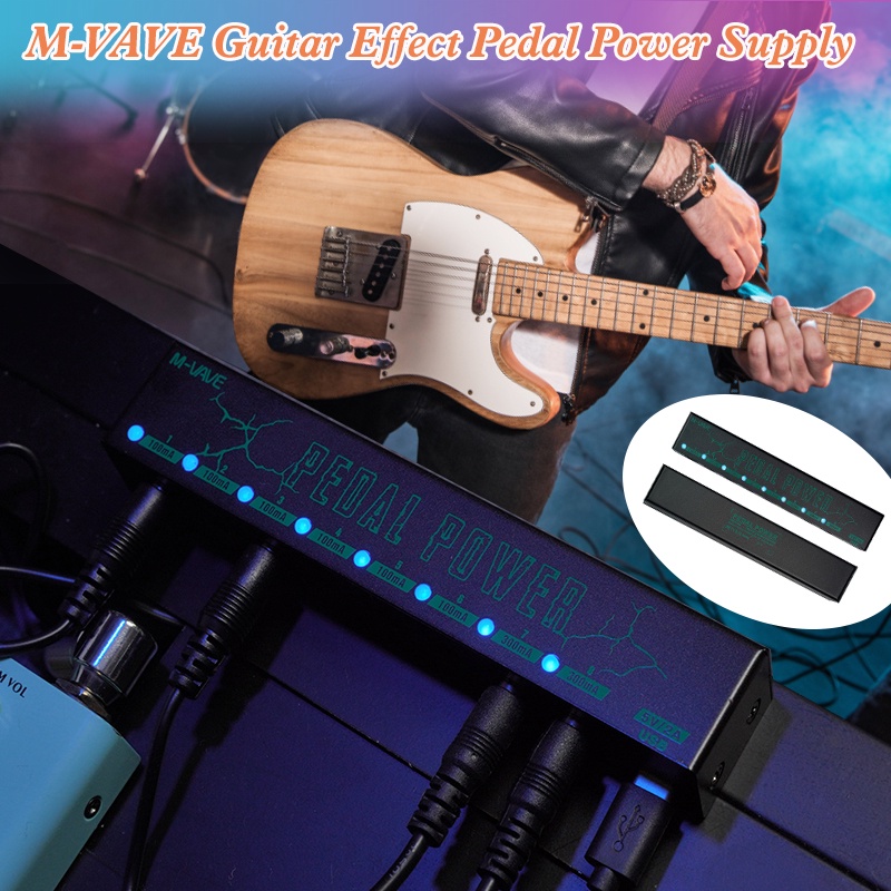 M-vave Guitar Effect Pedal Power Supply 8 Isolated DC Output Noise ...