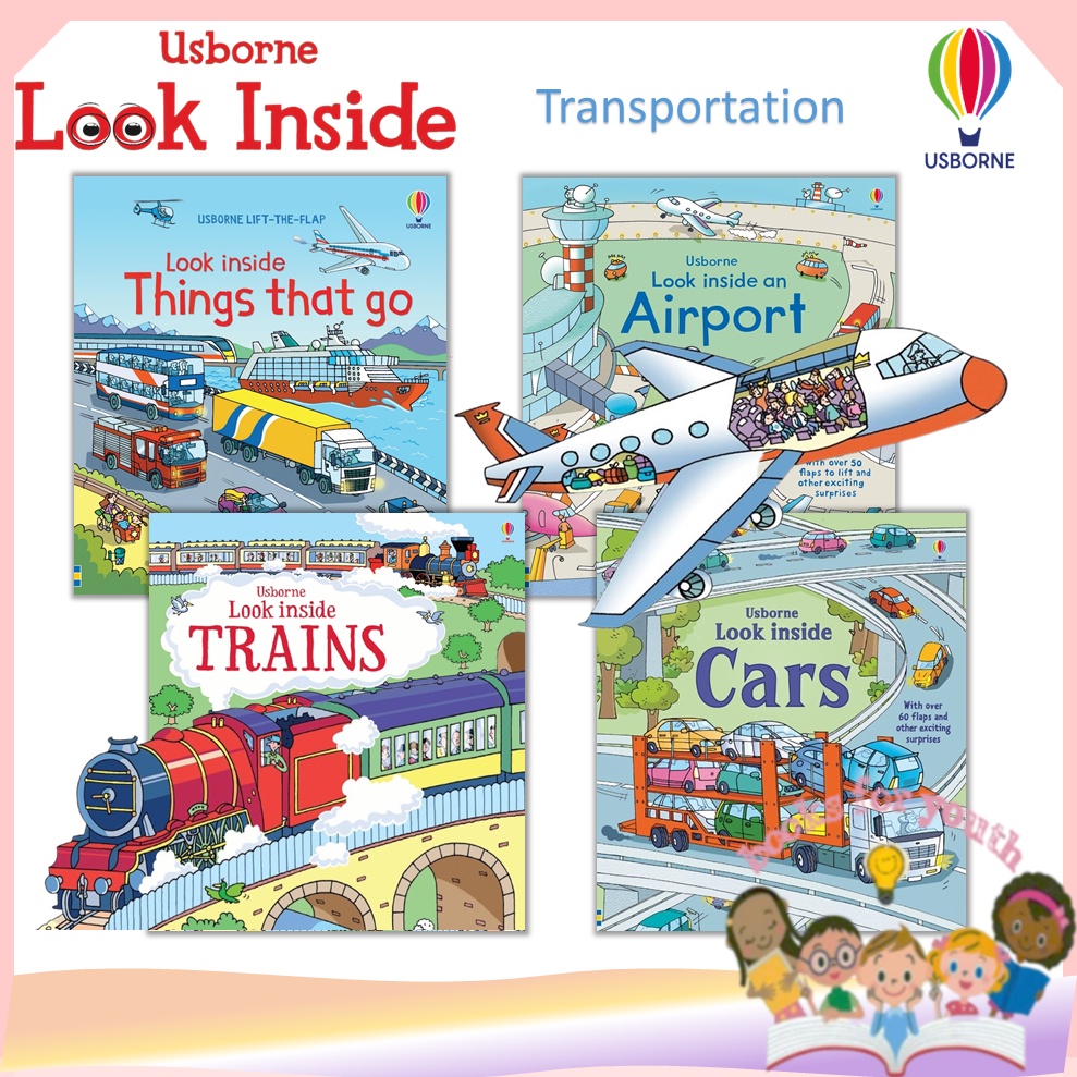 USBORNE Look Inside Collection [Lift-the-Flap][Ages 4-6][Board Book ...