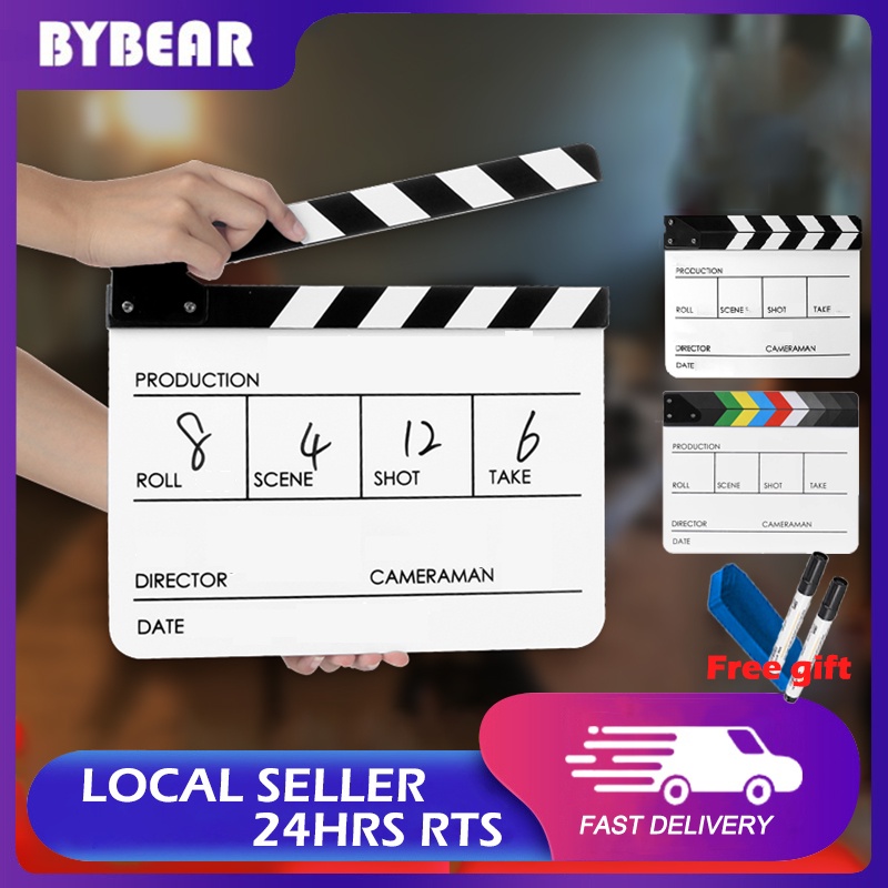 Film Clapper Board Skillful Manufacture Acrylic Colorful Director Video ...