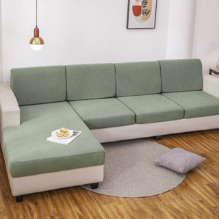Elastic Stretchable Regular Large Size 1/2/3/4-seater L-shaped Suede Seat Solid Back Sofa Dust ...