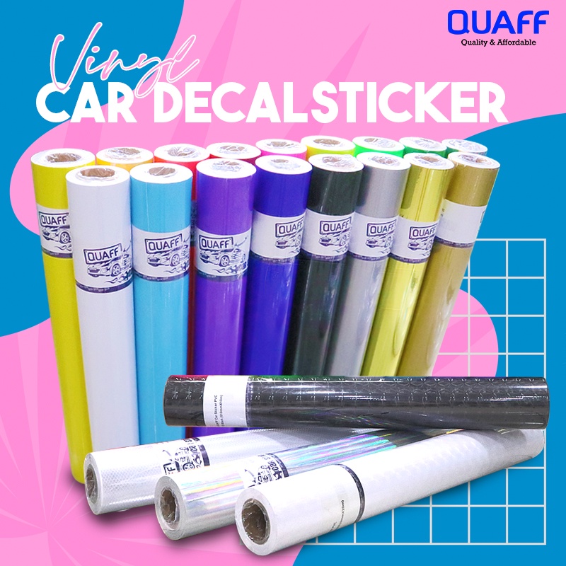 QUAFF Car Decal Stickers PVC for Car, Motor, Window (24 inch x 10 meter ...
