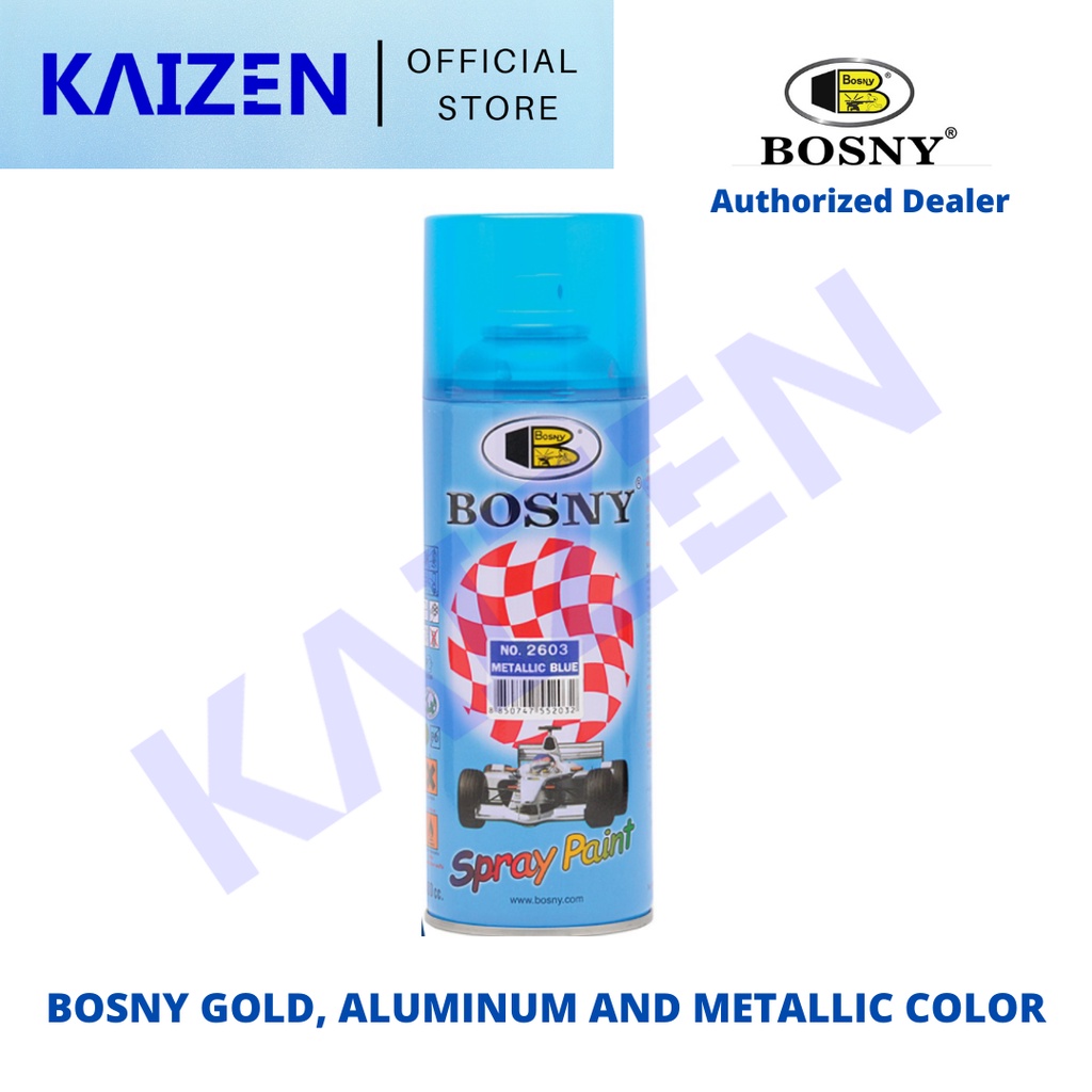Original Bosny 2603 Metallic Blue Acrylic Spray Paint | Shopee Philippines
