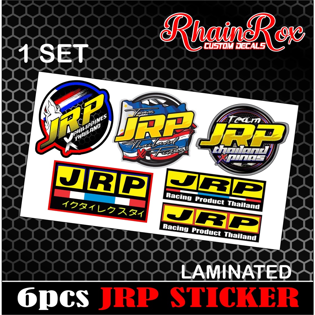 jrp thai sticker printed laminated 1 set | Shopee Philippines