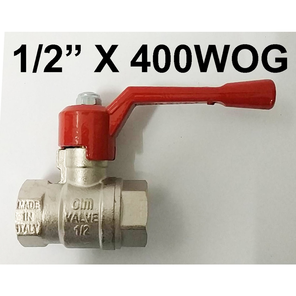 ORIGINAL CIM BALL VALVE 1/2" x 400 WOG WITH UL AND SA MARKING BALLVALVE ...