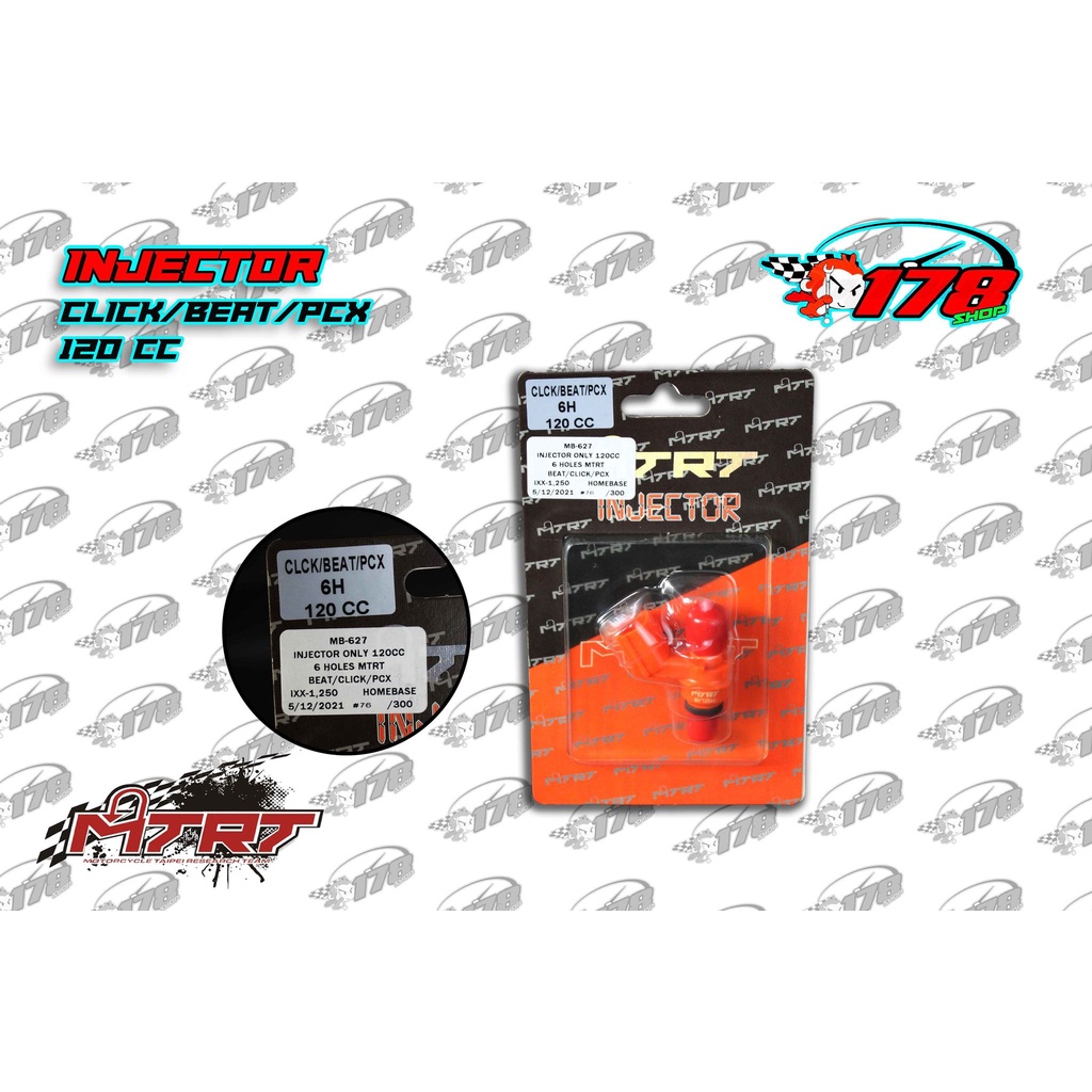 MTRT injector click/beat/pcx 120CC 6holes | Shopee Philippines