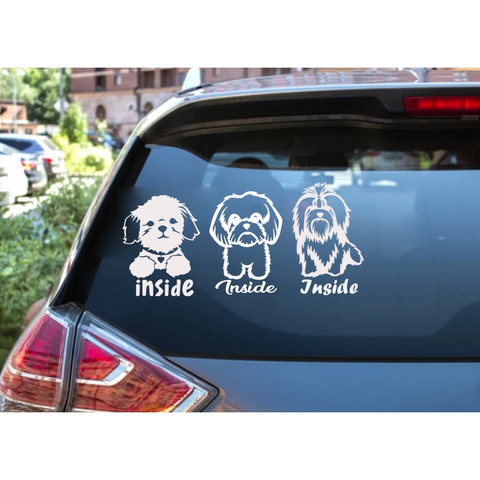 Customise Name Your Dog Sticker Car Waterproof Vinyl Cut out 4.5 inches ...