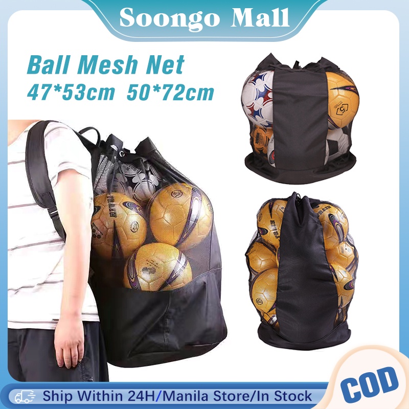 Soccer Football Carrying Sack Extra Large Ball Shoulder Mesh Bag ...