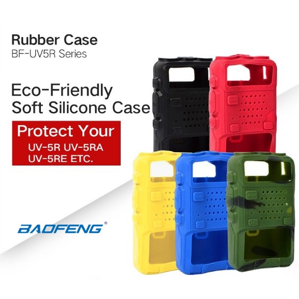Handheld Silicone Case Shell Pouch Holster For Baofeng UV 5R Series Two ...