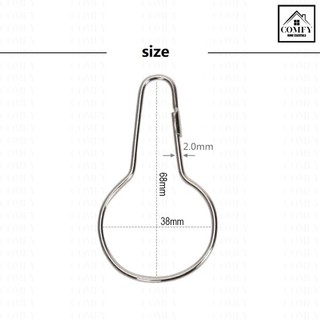 (10PCS/SET) C-RING With Lock C Ring Metal Chrome Gourd Hook For CR ...