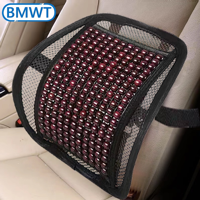 Car backrest lumbar support wooden bead cool down lumbar pad breathable ...