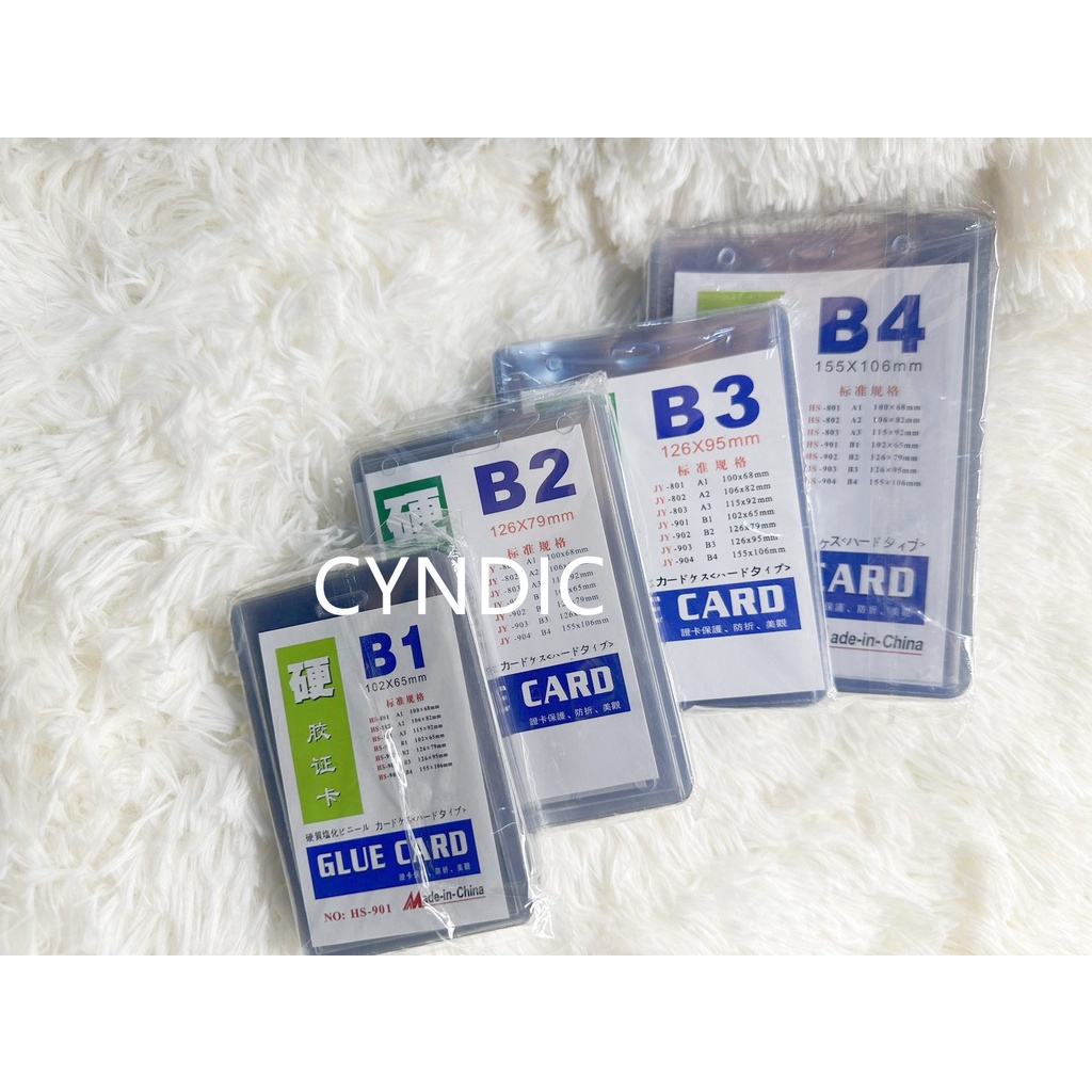 Transparent Plastic ID HOLDER GOOD FOR VAC. CARD ID Case ID Protector ...