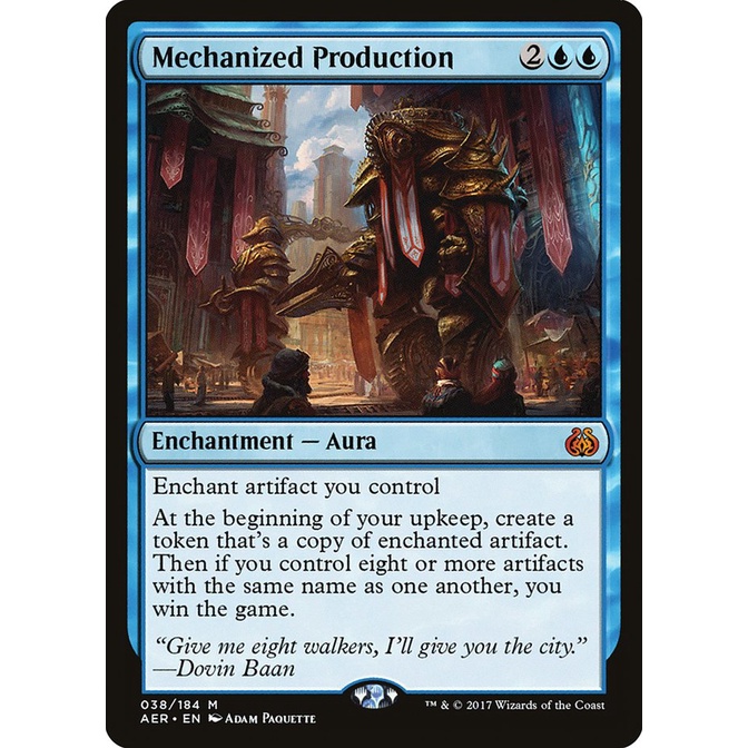 MTG Card: Mechanized Production - Aether Revolt (AER) | Shopee Philippines