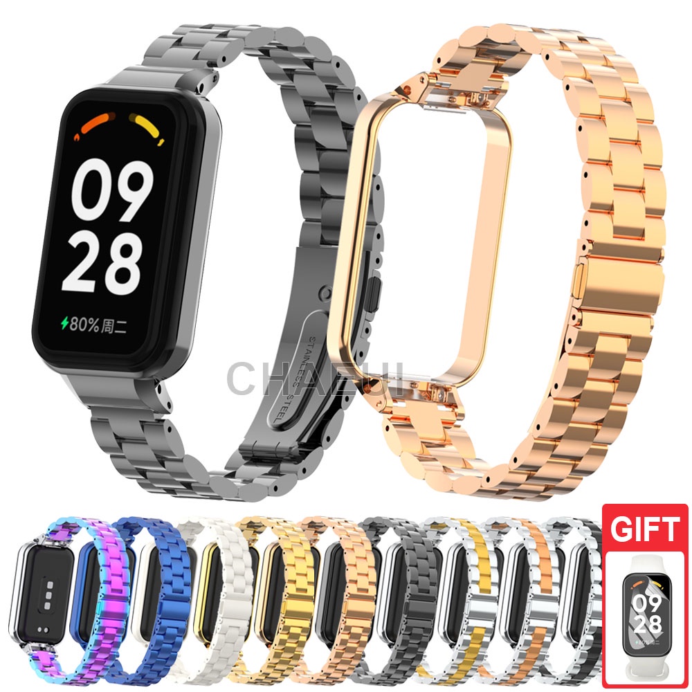 Stainless Steel Strap Metal Band Replacement for Redmi Smart Band 2 3 ...