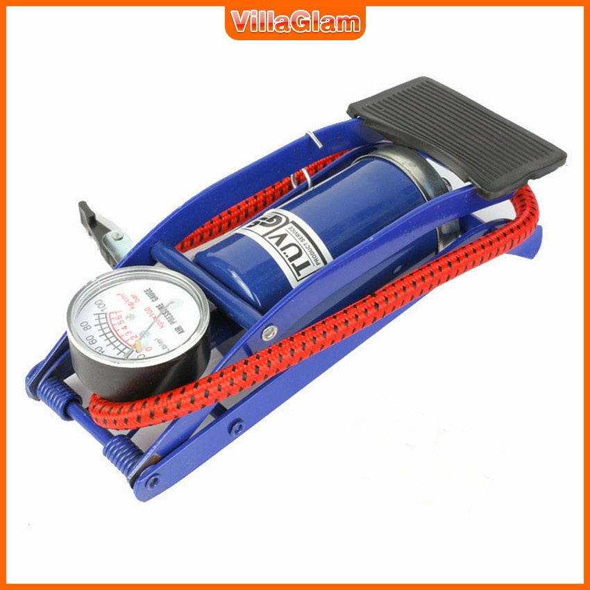VG Compact foot pump Car Bicycle Tire Foot Pump Inflator Air Foot Pump ...