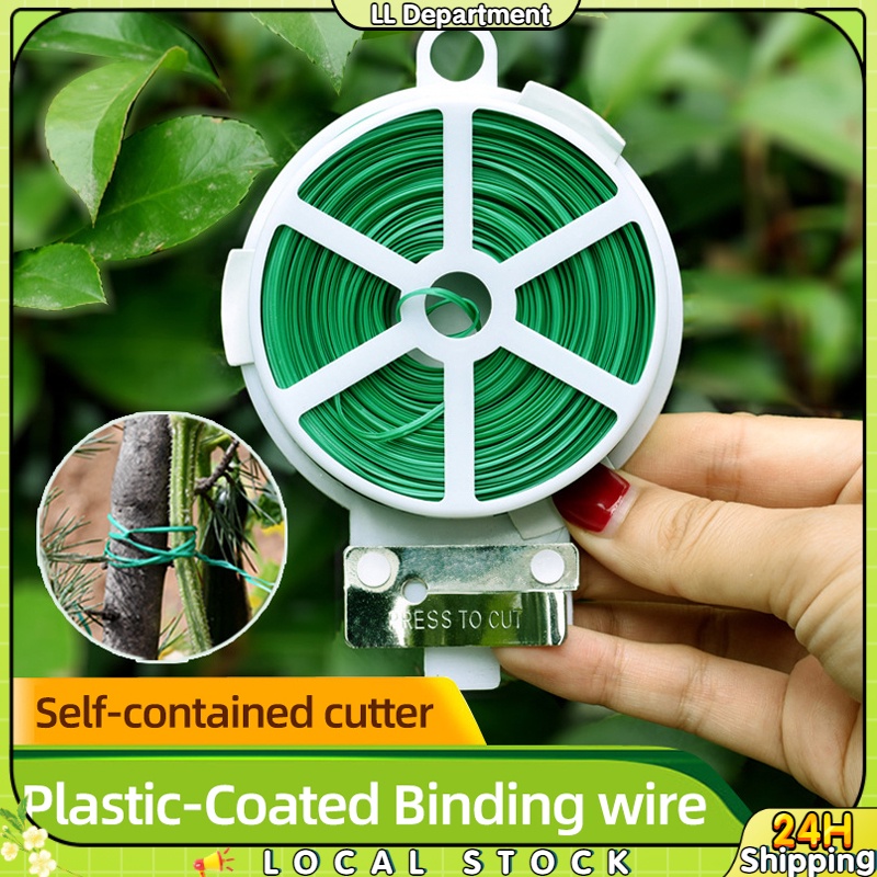 100M Garden Tie Wire With Cutter Twist Tie For Garden Vegetable Plants ...