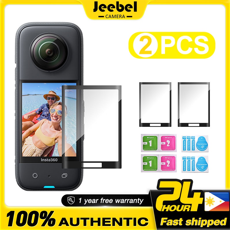 2 PCS Insta360 X3 Special Curved Tempered Glass Protective Film 9H Anti ...
