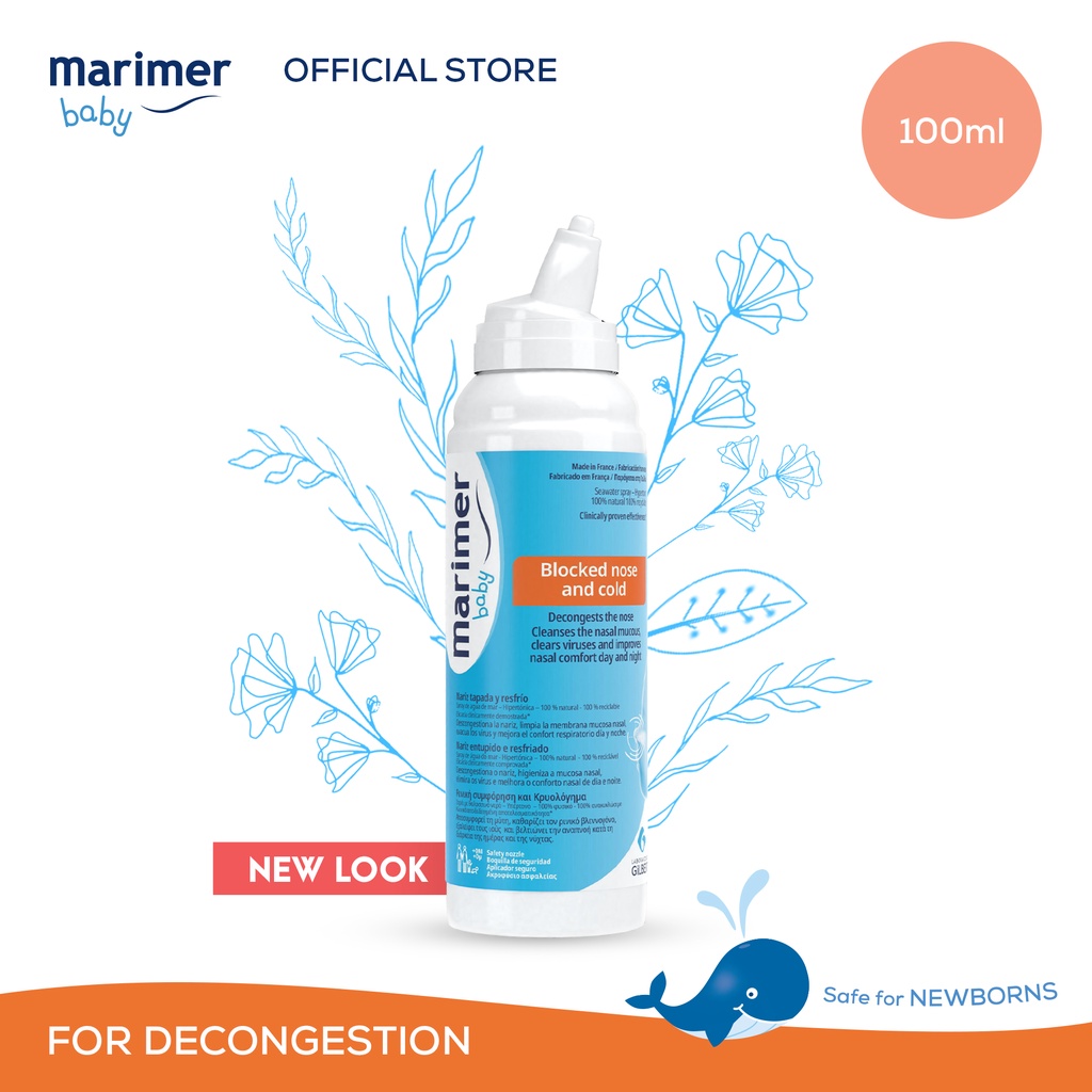 Marimer Baby Blocked Nose Nasal Spray 100ml | Shopee Philippines