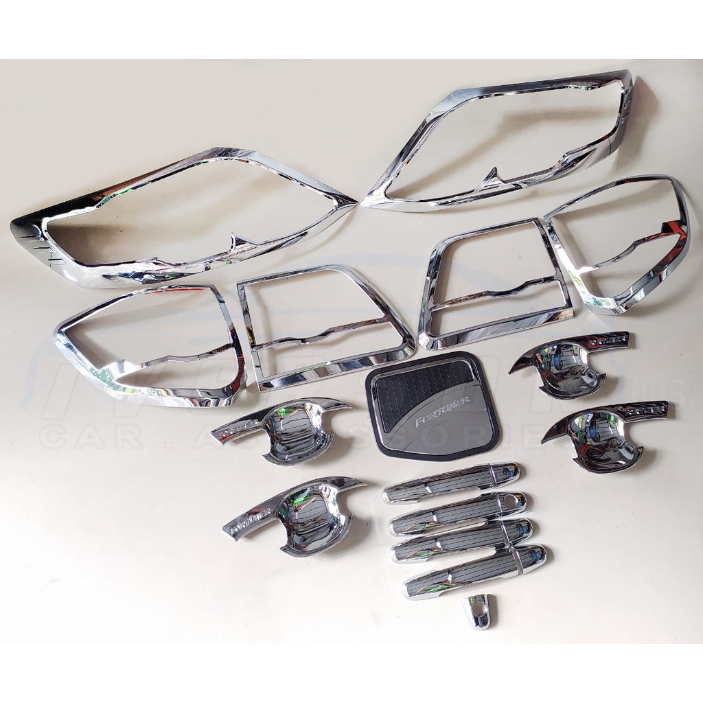 Toyota Fortuner 2012 to 2015 Chrome Combo Garnish Cover Set | Shopee ...
