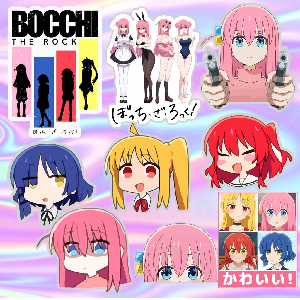 Bocchi the Rock! Anime Vinyl Sticker Waterproof Fadeproof | Shopee ...