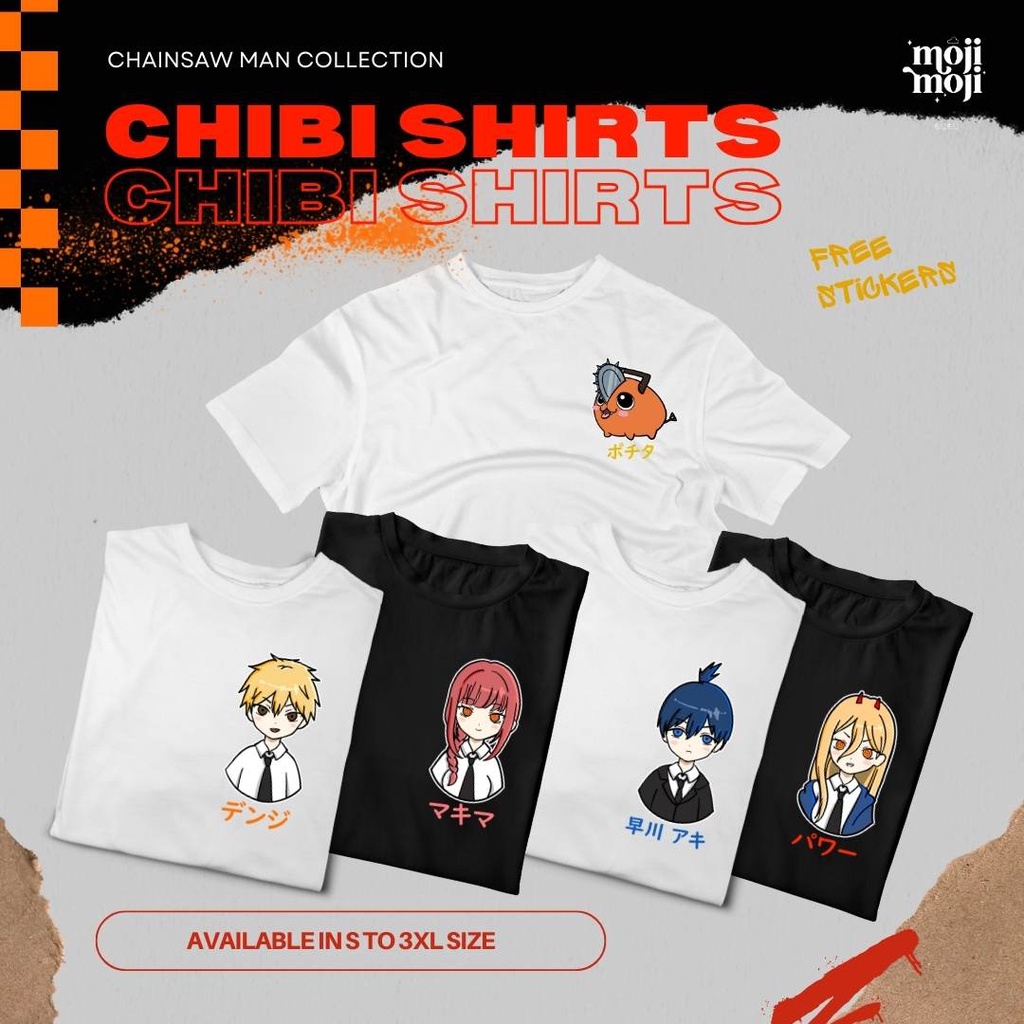 CHAINSAW MAN - CHIBI Shirts | Shopee Philippines