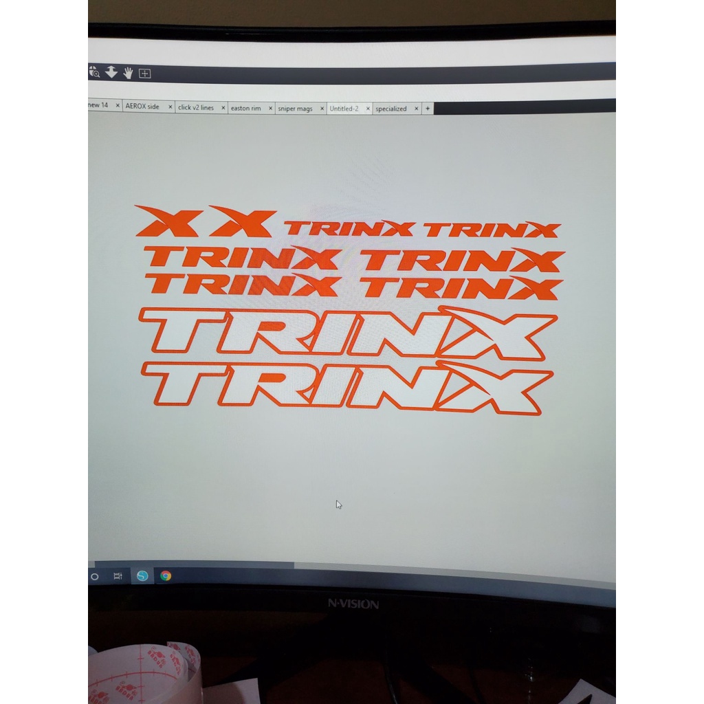 trinx bike frame sticker set reflective | Shopee Philippines