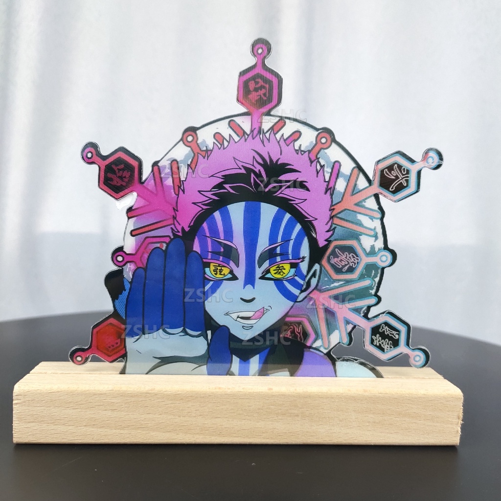 Akaza Motion Sticker Demon Slayer Lenticular Sticker Waterproof Decals ...