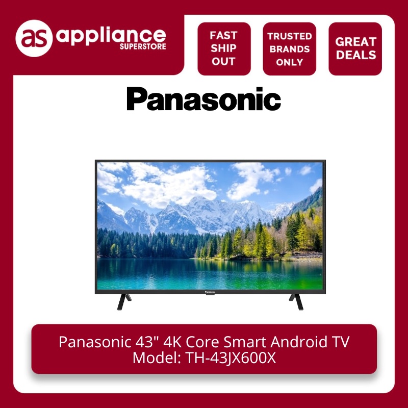 Panasonic 43" 4K Core Smart Android TV TH-43JX600X | Shopee Philippines