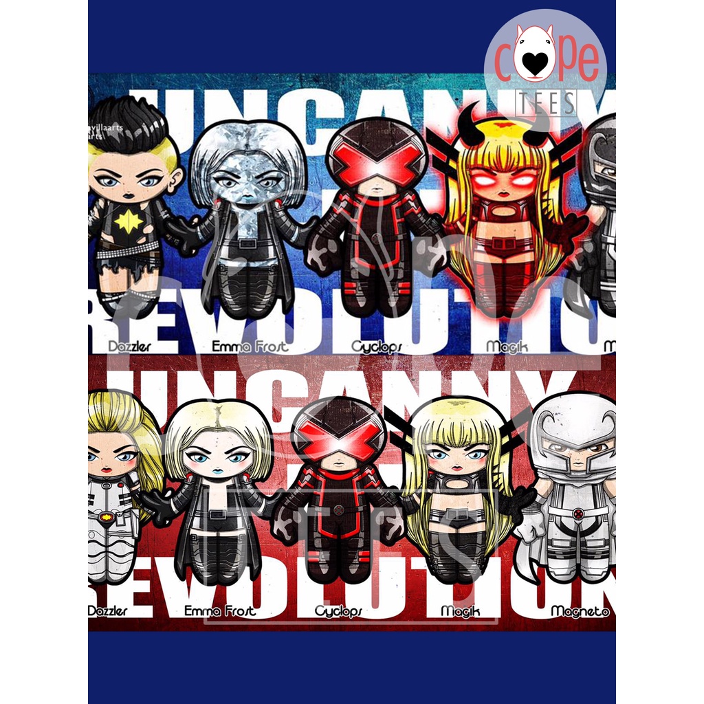 Premium T-Shirt (1) X-Men Revolution Chibi Magneto Dazzler Jubilee ...