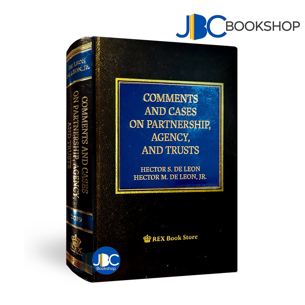 Comments and Cases on Partnership, Agency and Trusts 2019 by Hector De ...