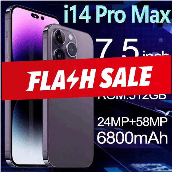 Original Phone i14 Pro Max Cellphone 12GB+512GB 7,5 Inch Screen HD ...