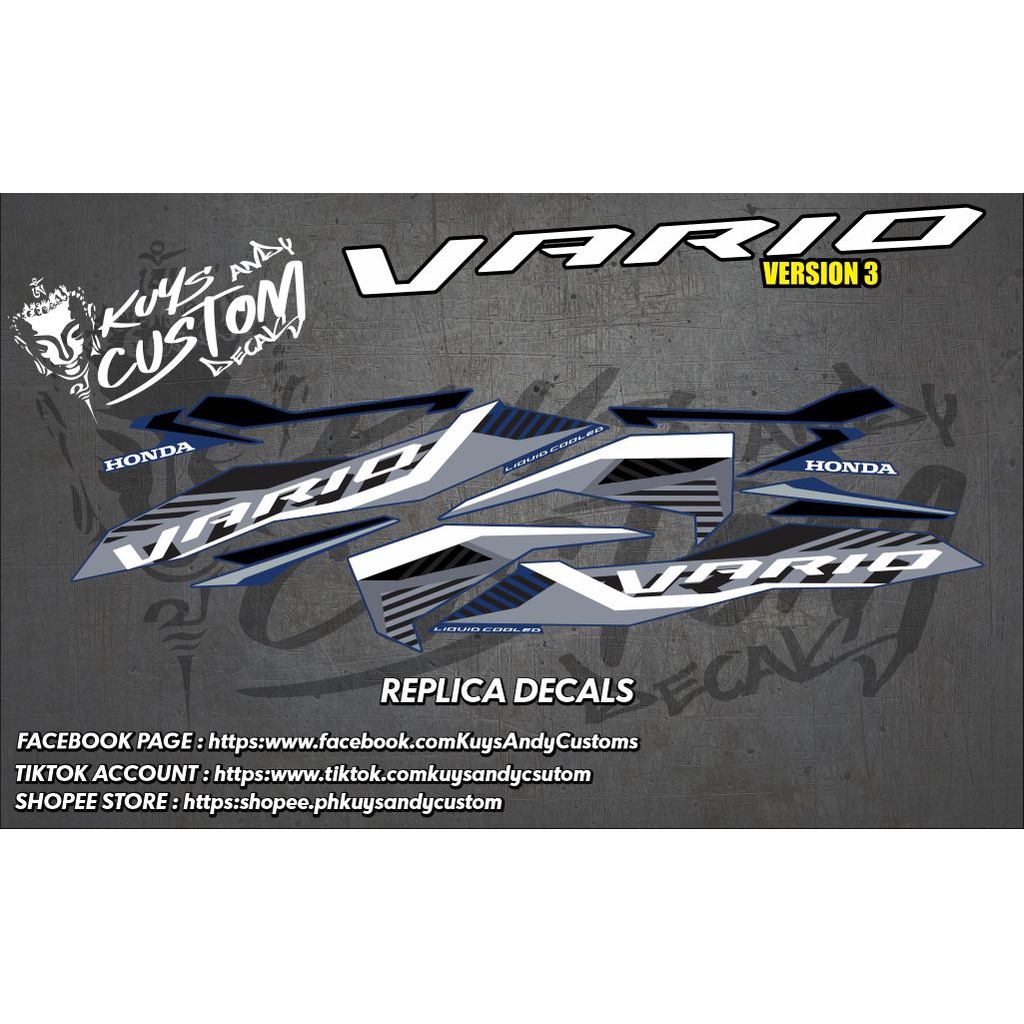 Honda Click 125i V3 Vario Thailand Decals Sticker | Shopee Philippines