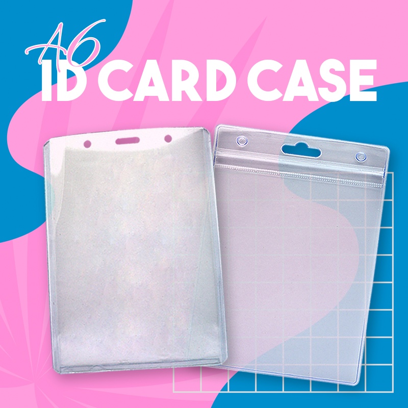 A6 ID Card Case Holder With Zip Lock Waterproof Vertical (5pcs per ...