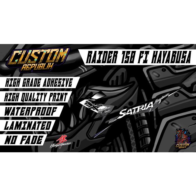 Suzuki Raider 150 FI Hayabusa Decals Set | Shopee Philippines