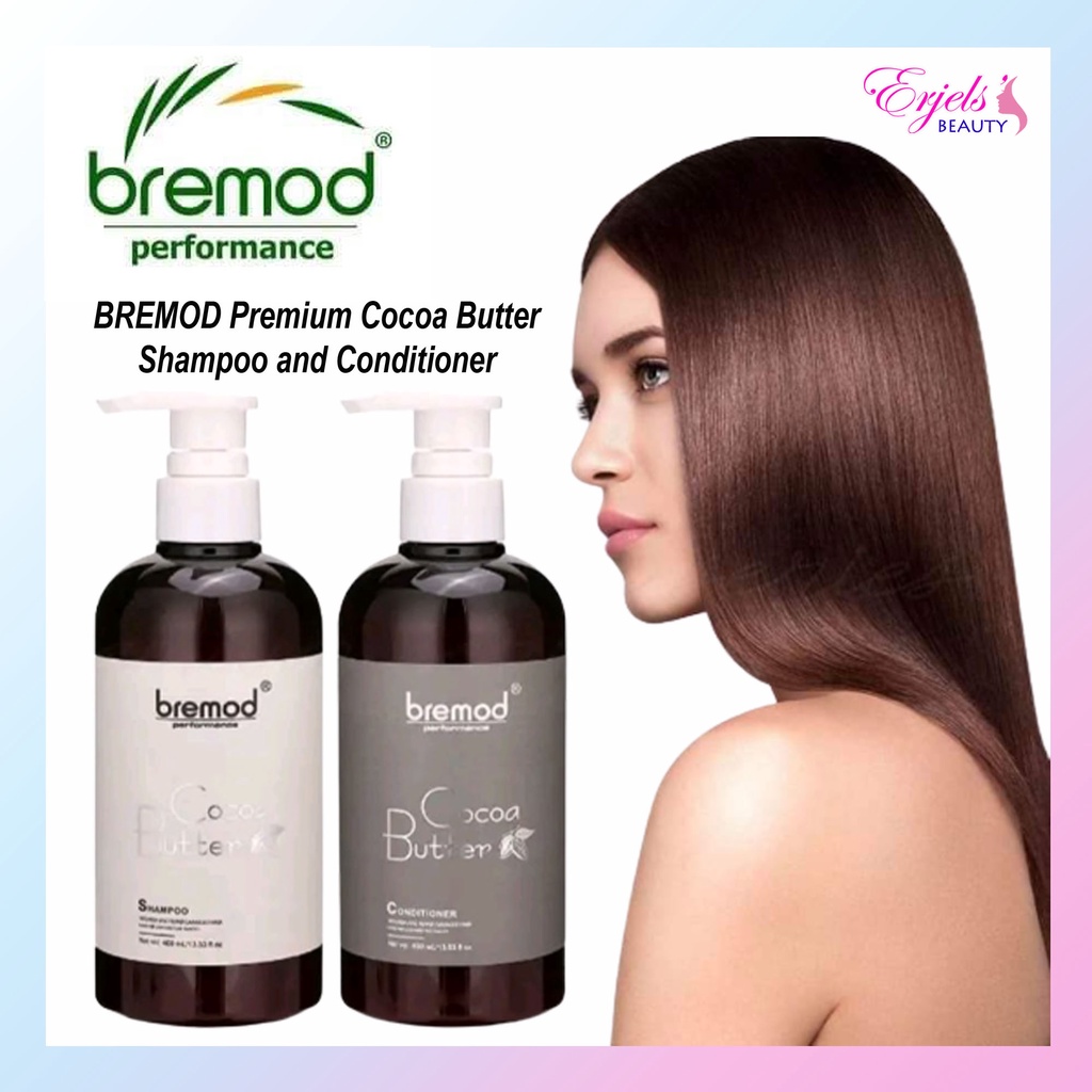 BREMOD Premium Cocoa Butter Shampoo and Conditioner 400ML | Shopee ...