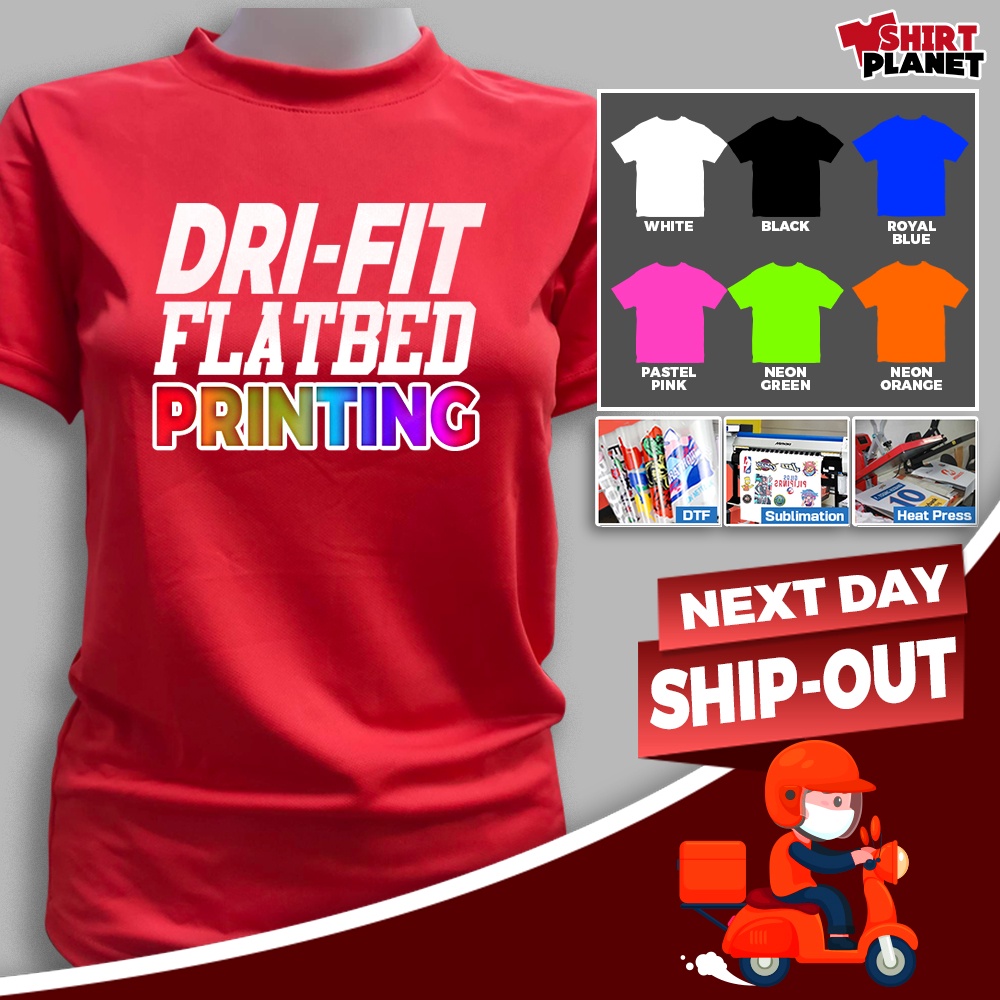 Shirt planet Premium Dri-fit Flatbed shirt Customized Personalized ...