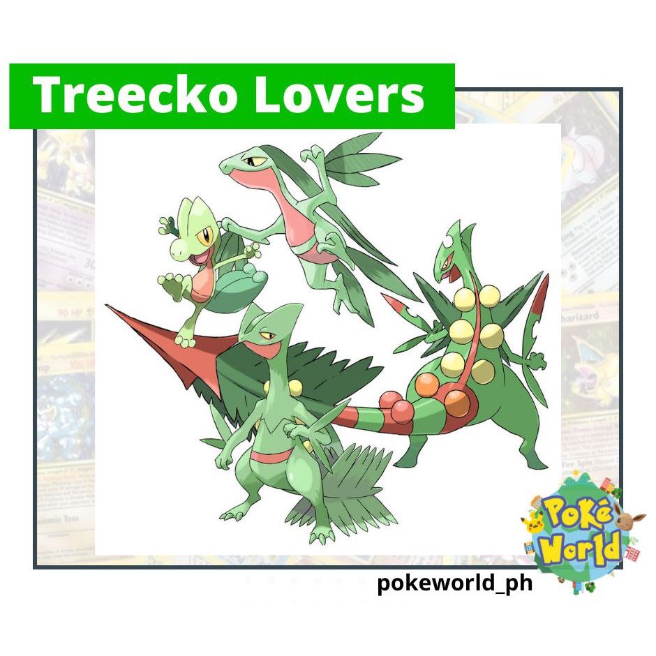 Treecko Grovyle Sceptile - Pokemon Starters (Leaf Type) - Singles ...
