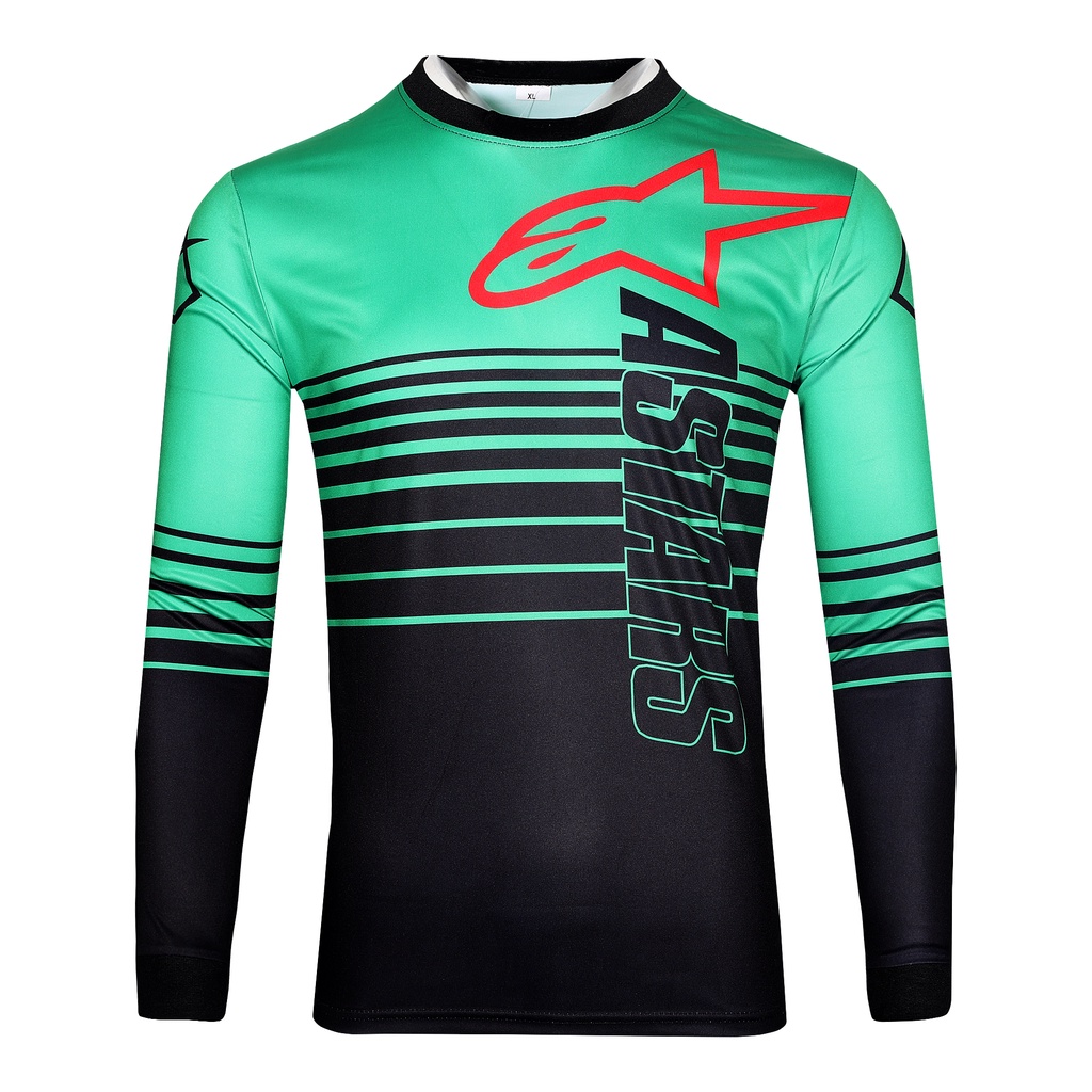 Long Sleeve Motocross Jersey For Men Dri Fit Motorcycle Sublimation Shirt Motor Jersey | Shopee ...