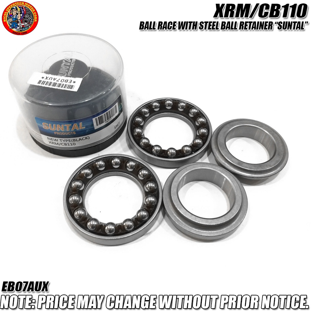XRM/CB 110 BALL RACE WITH STEEL BALL RETAINER "SUNTAL" (EB07AUX ...