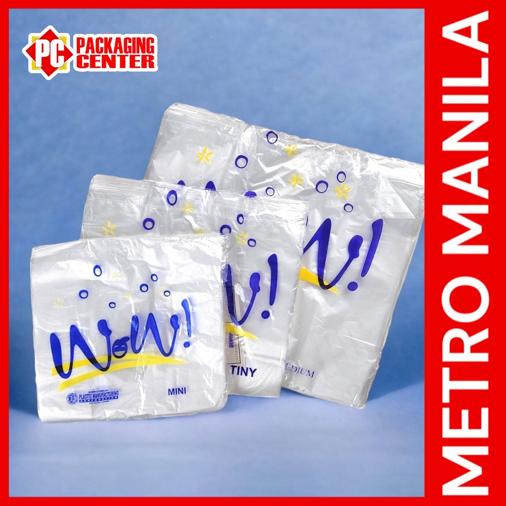 WOW Plastic Sando Bag Clear Color by [100pcs] per pack (METRO MANILA ...
