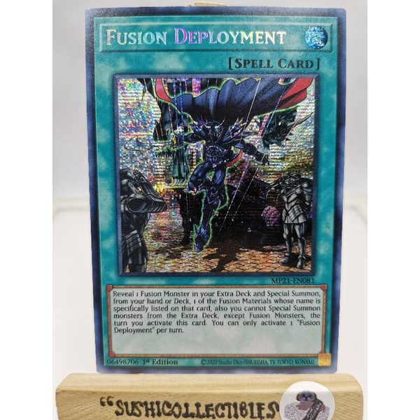 Yugioh! 1x Fusion Deployment (MP21 - Prismatic Secret Rare) 1st Edition READ DESCRIPTION ...