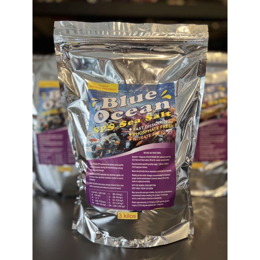 Blue Ocean SPS Saltwater Mix for Aquarium 3 Kg | Shopee Philippines