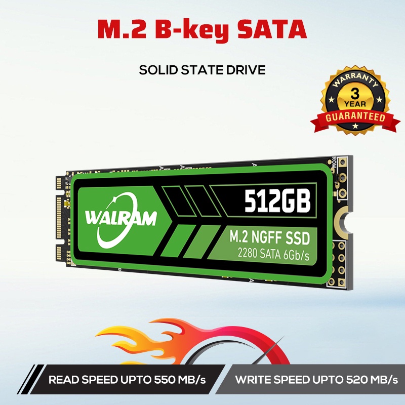 Walram SSD 512Gb M.2 NGFF SATA m2 ssd Hard Drive Disk Disc Internal ...