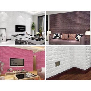 50PCs 38*35cm Brick Wallpaper Design Wall Decor DIY Self Adhensive 3D ...