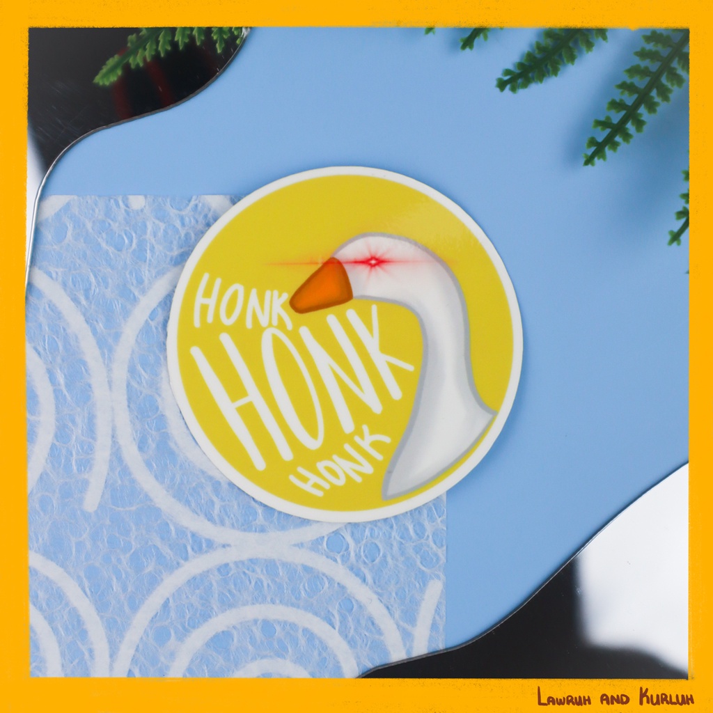 Honk Honk Goose | Waterproof Funny Aesthetic Sticker Untitled Goose ...