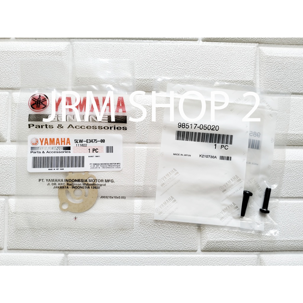 > YAMAHA GENUINE Oil Pump Gasket & Screw MIO SPORTY/NOUVO/FINO/MIO SOUL ...