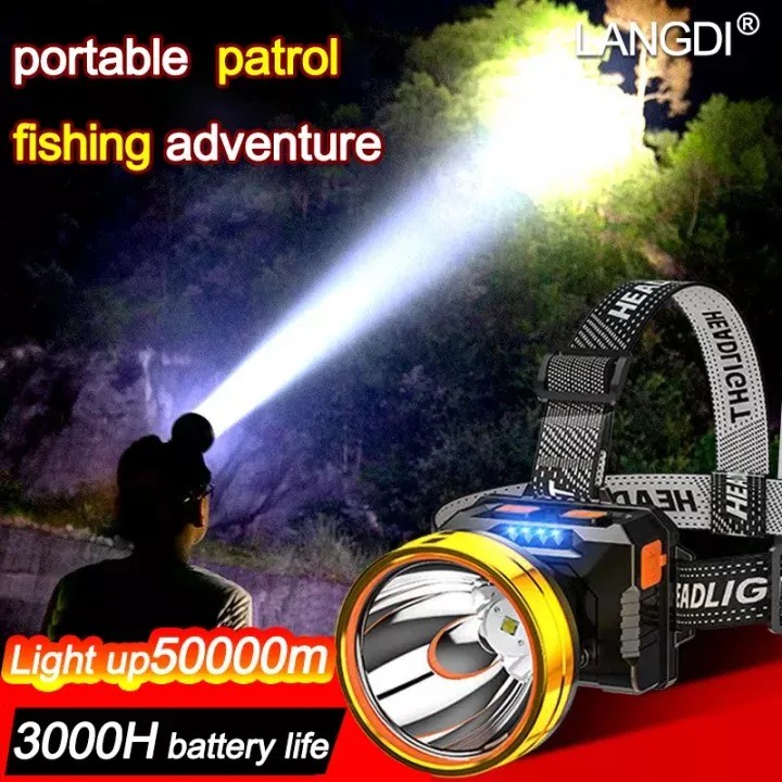 RAYCO Multi-functional Rechargeable Super Bright LED Lithium Headlamp ...